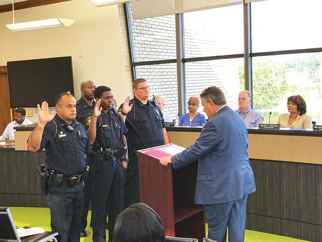 Four new West Point police officers sworn in