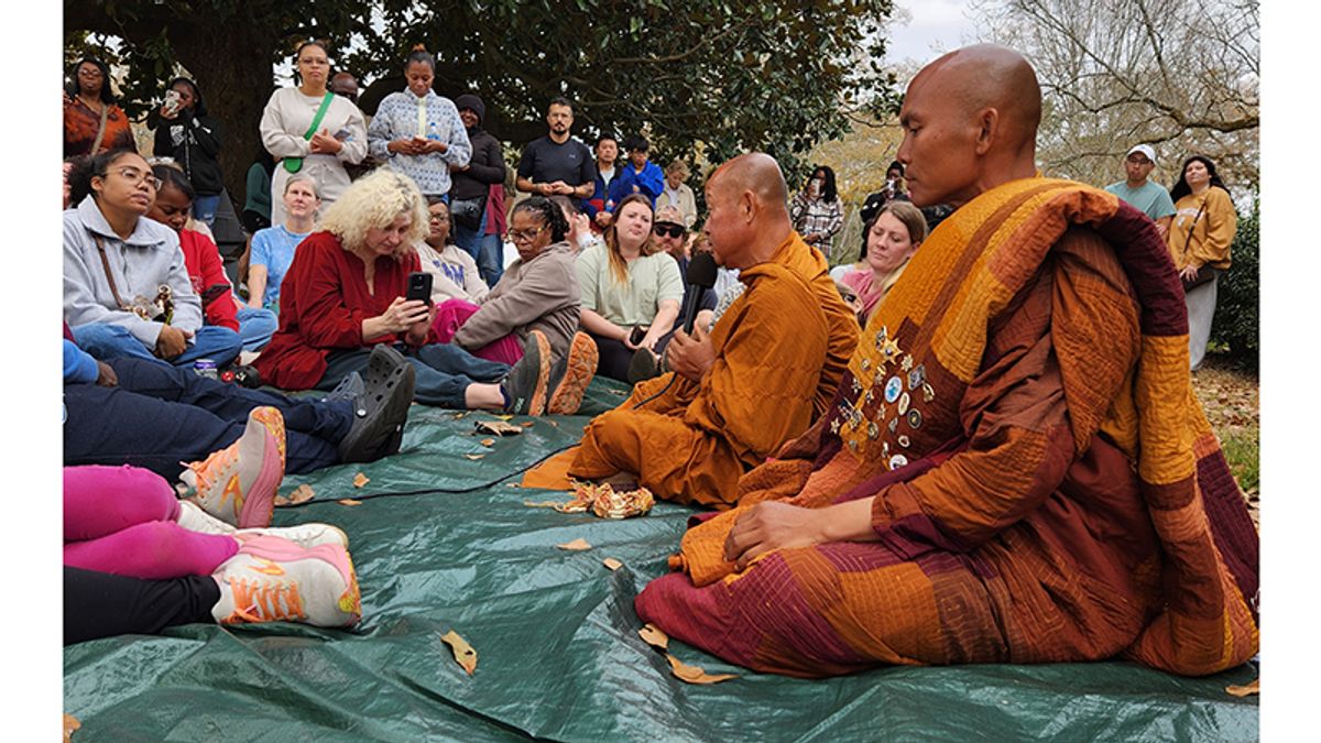 Monks travel through Cusseta
