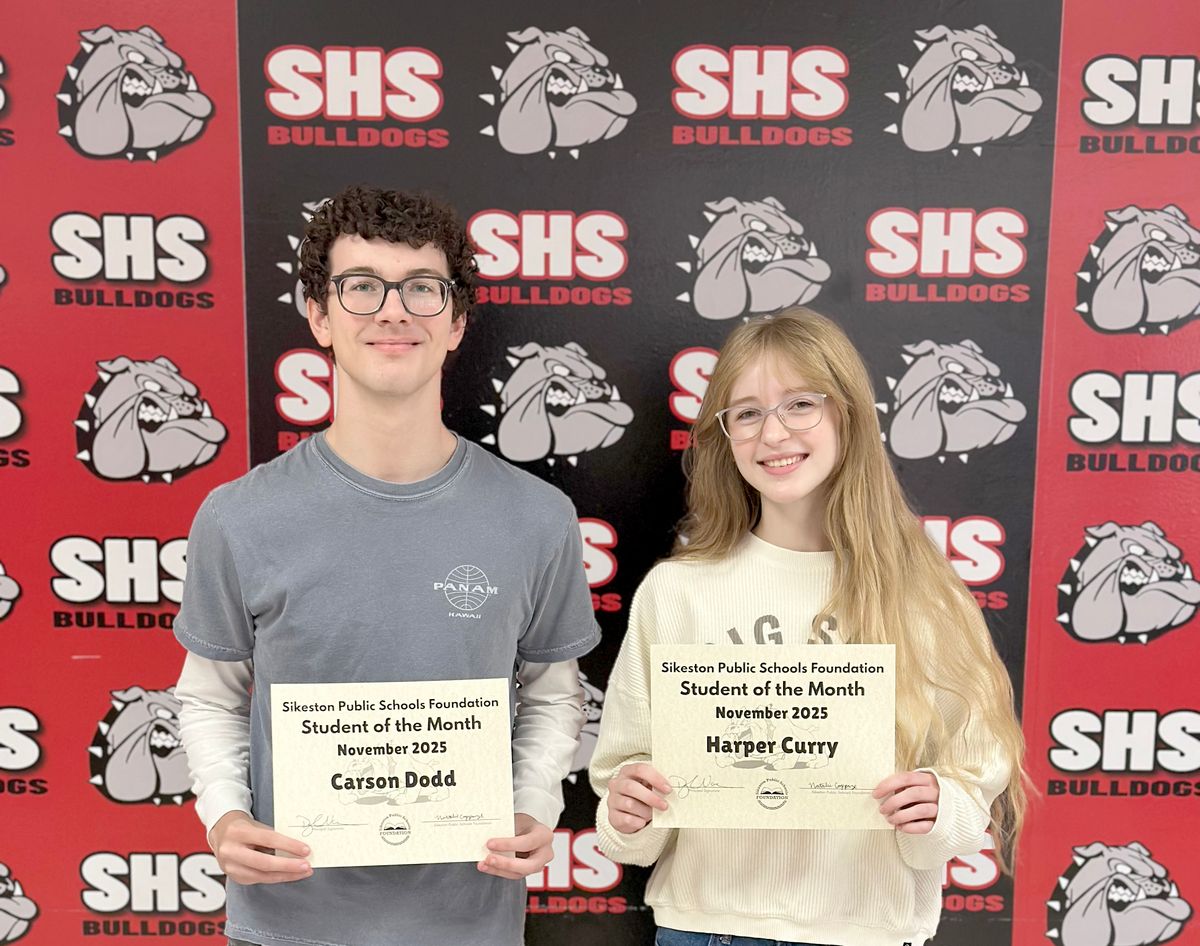 Meet Sikeston’s November Students of the Month: Carson Dodd and Harper...