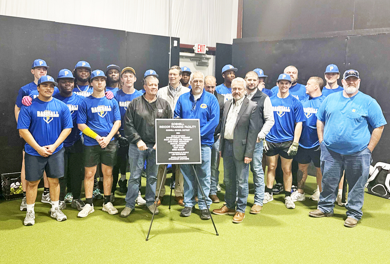 Gosnell Schools unveil plaque for new indoor facility