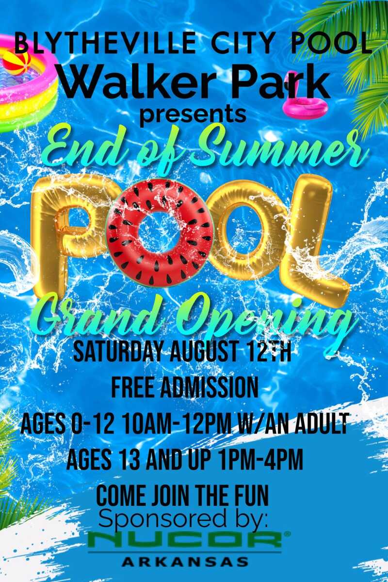 Walker Park Pool to open with free admission