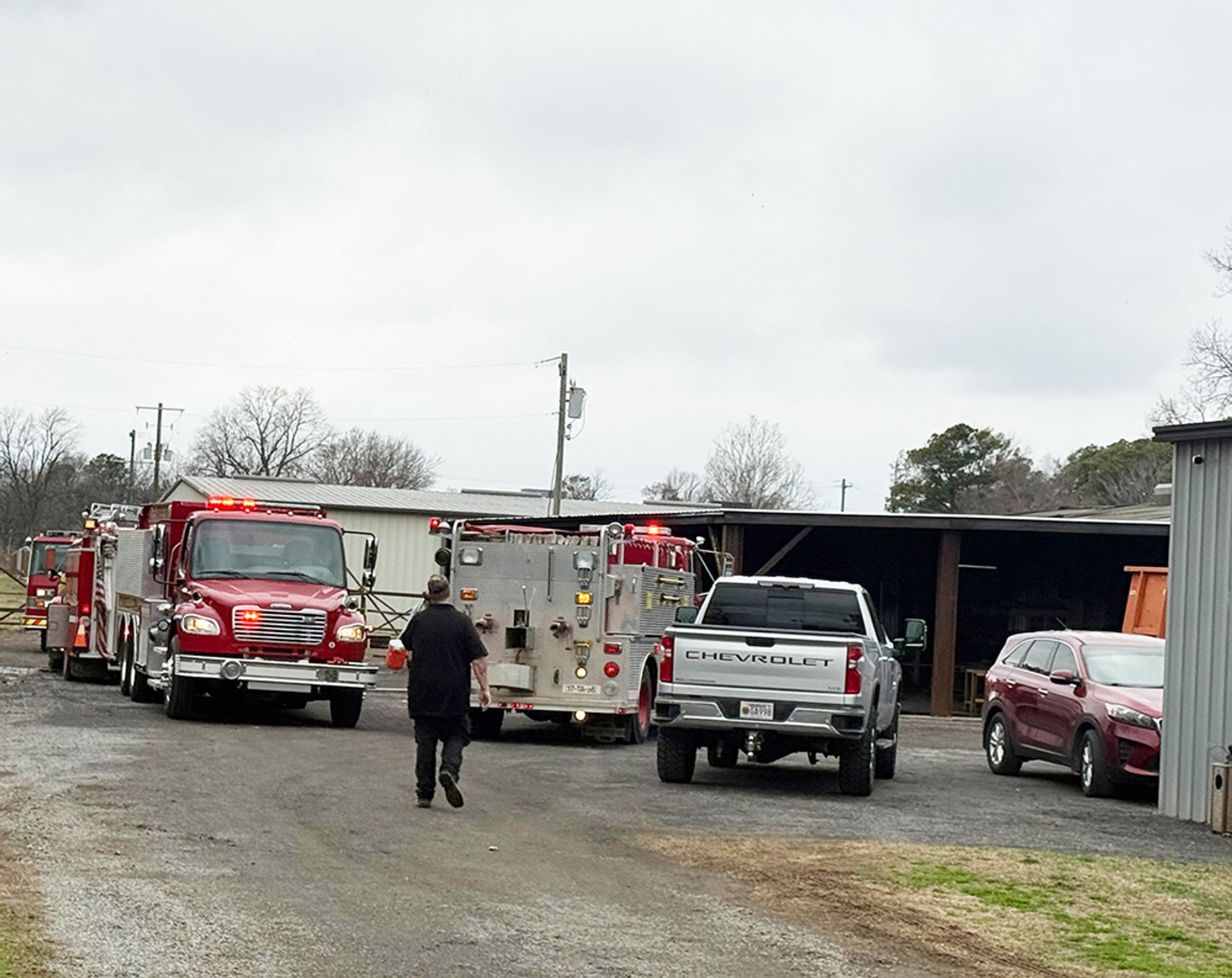 Fire crews respond to AIM industries blaze