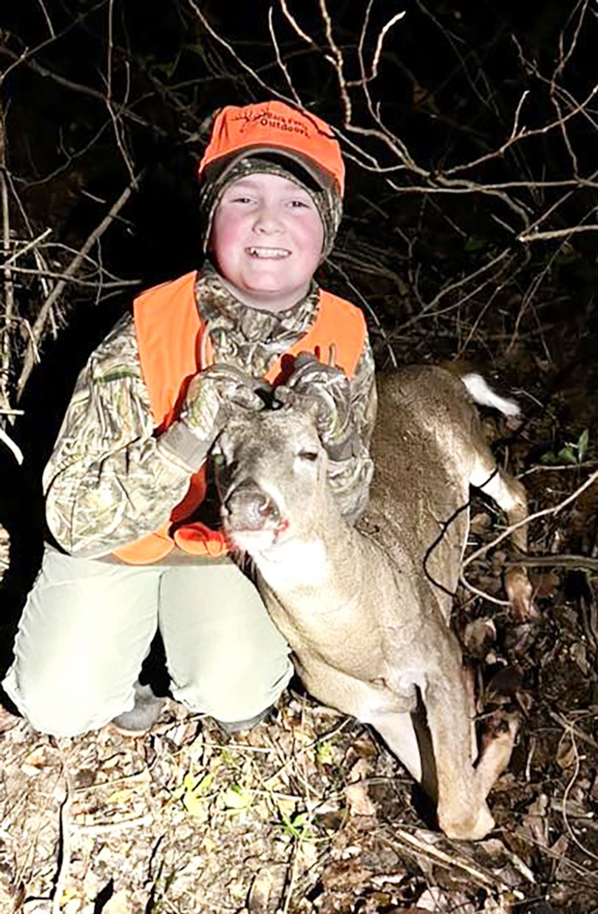 Ashton Roark bags his first deer while hunting with dad in S...