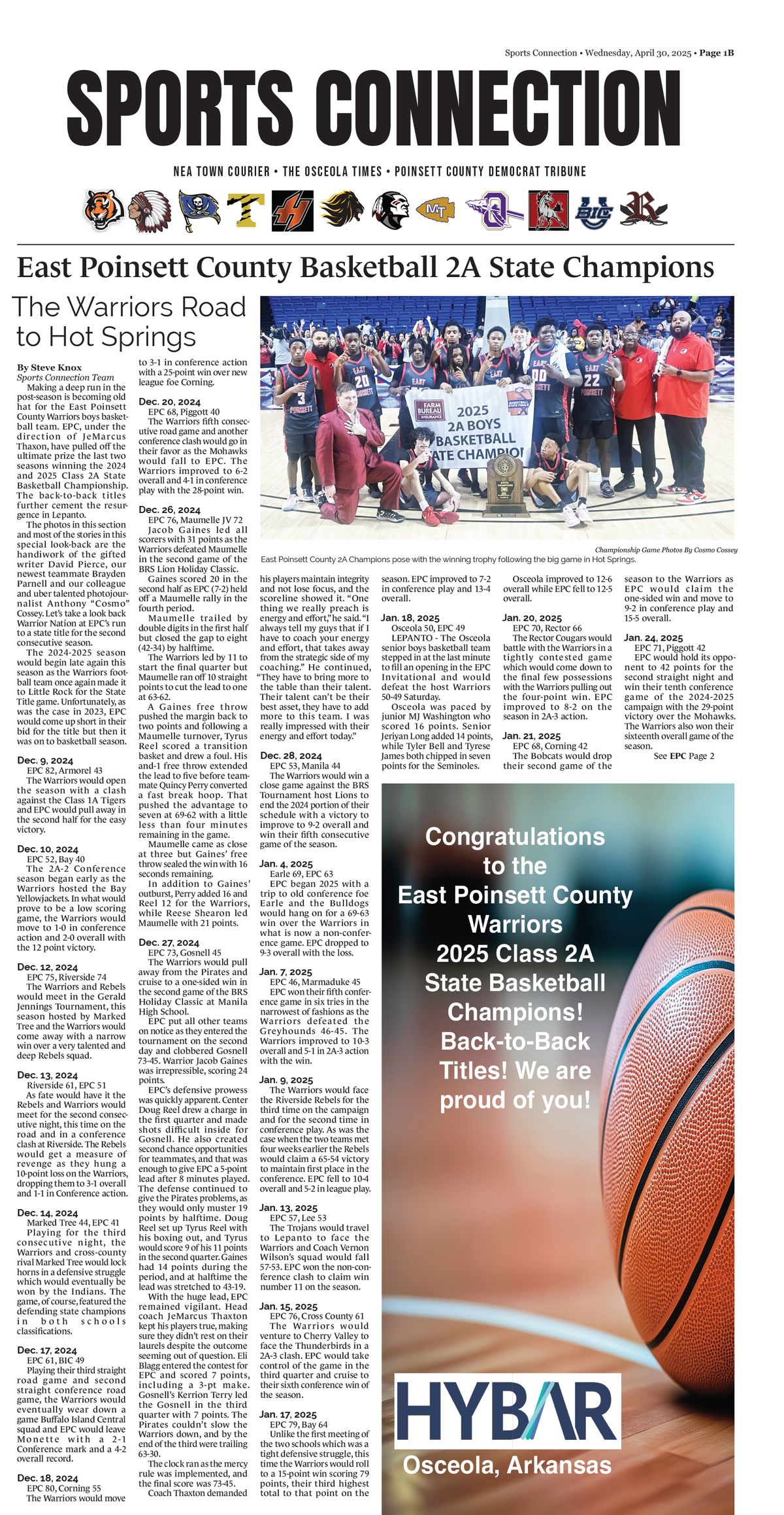 April 30, 2025: Sports Connection E-Edition