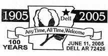 Dell Post Office offers pictorial cancellation at the Dell Centennial ...