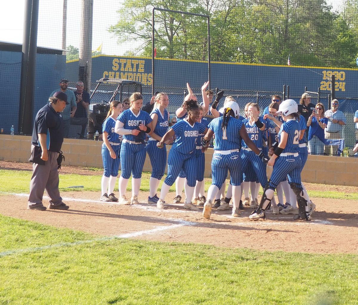 Prude’s blast; McHan’s pitching leads Lady Pirates to victory on senio...