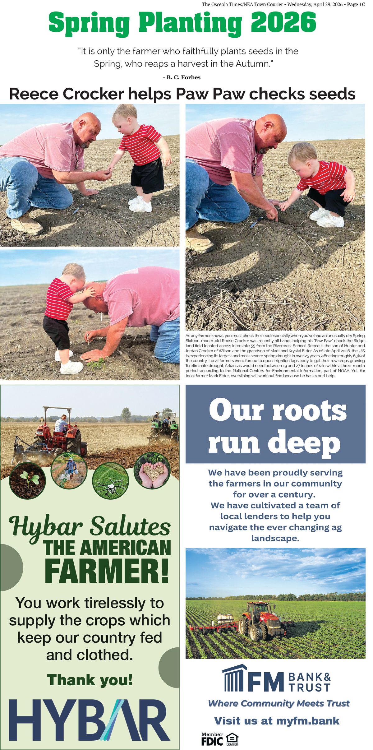 April 29, 2026: Spring Planting