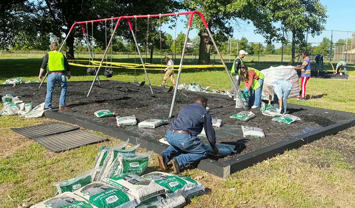 Blytheville departments team up to ‘flip’ Cypress Park on Cl...