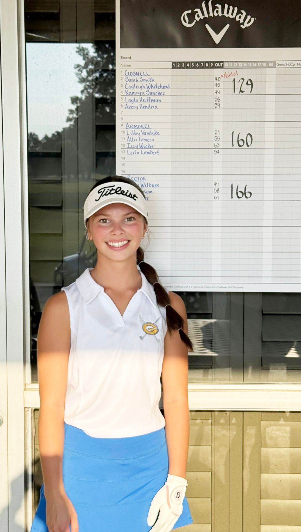 Gosnell Girls golf wins match