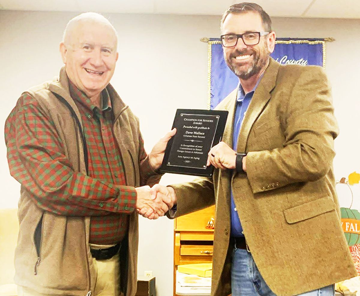 Senator Dave Wallace honored as "Champion for Seniors"