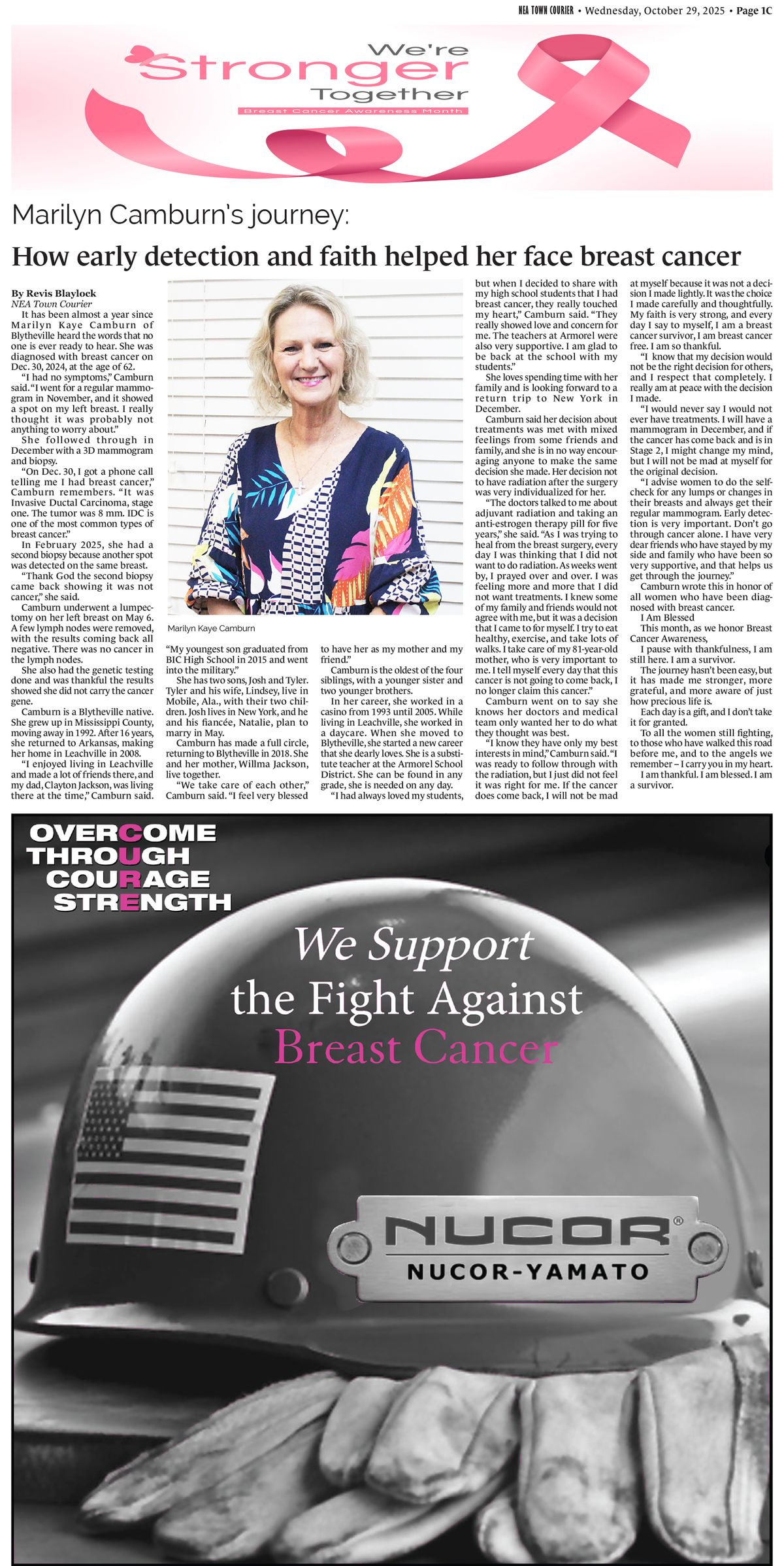 Oct. 29, 2025: Breast Cancer Awareness Section E-Edition