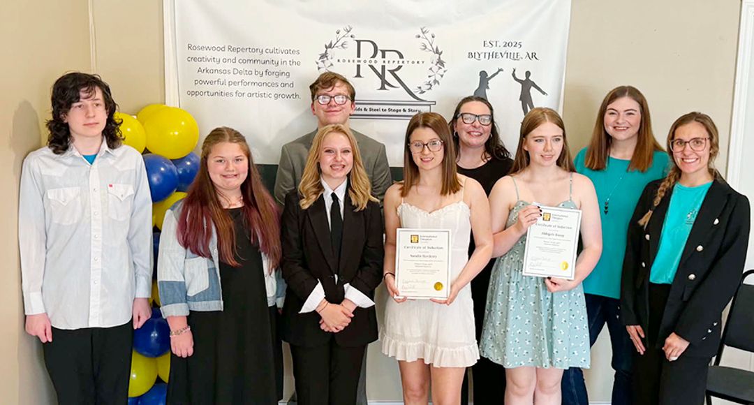 Rosewood Repertory inducts inaugural Arkansas Thespian Troup...