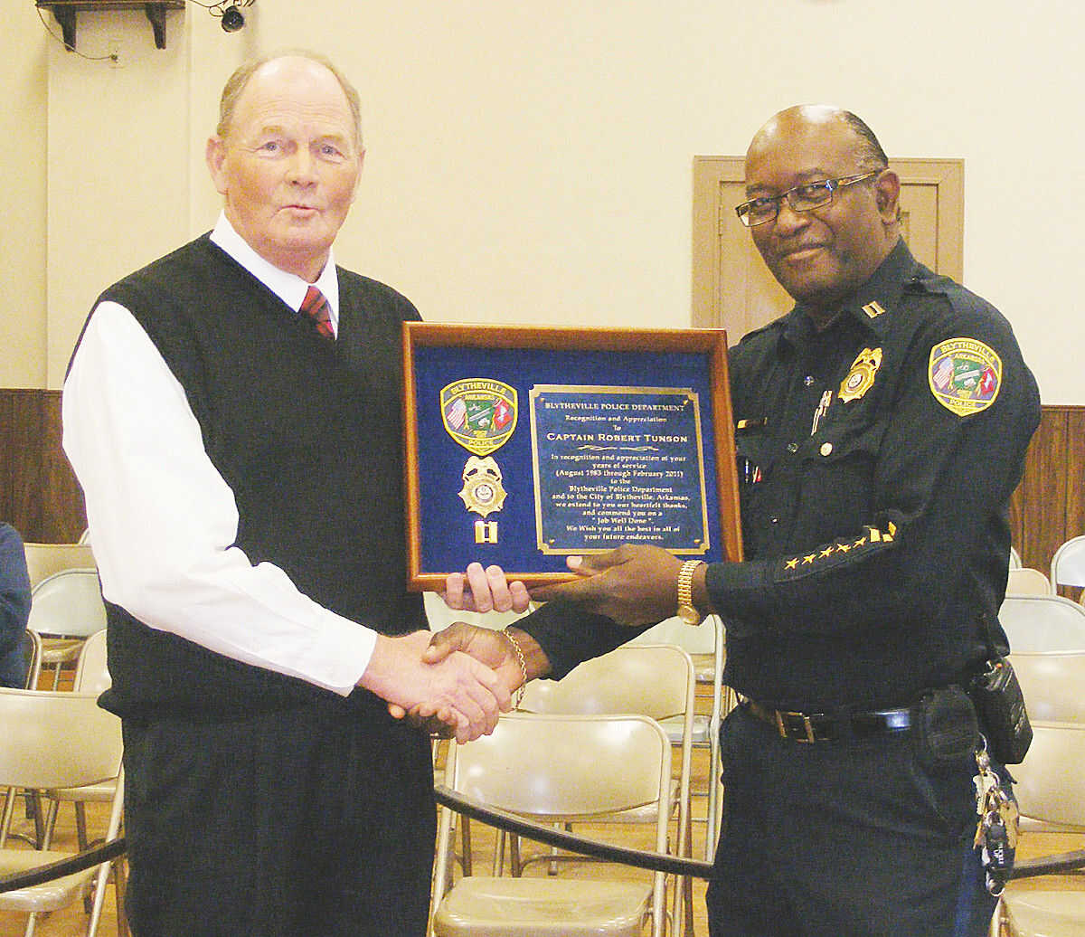 Tunson retiring from police force