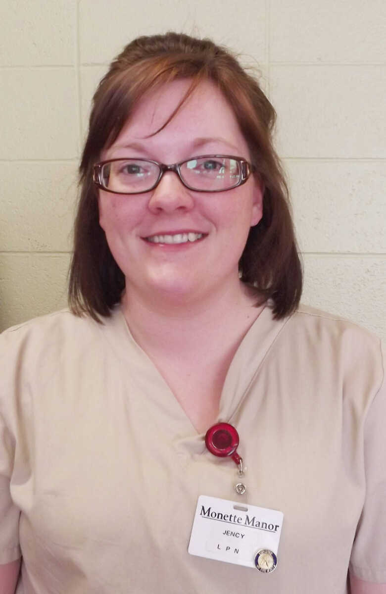Jency McMinn named Monette Manor Employee of the Month