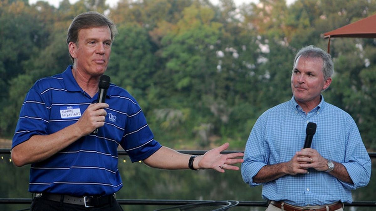 Longshore and McKnight entertain Selma QB Club members to kickoff seas...