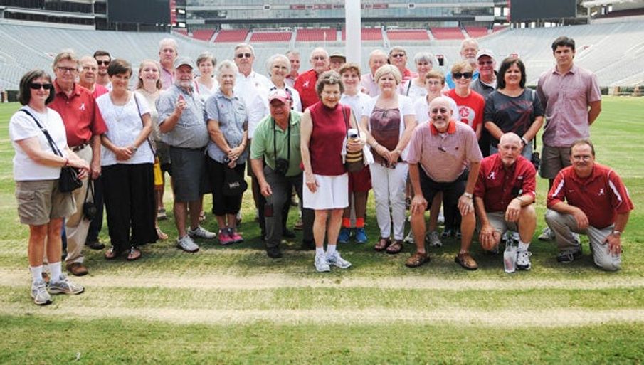 Bama club members get behind scenes tour of UA athletics