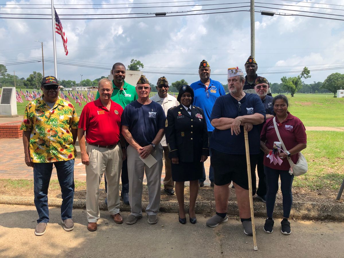 Sgt. Maj. Monica Walker speaks in Selma on Memorial Day