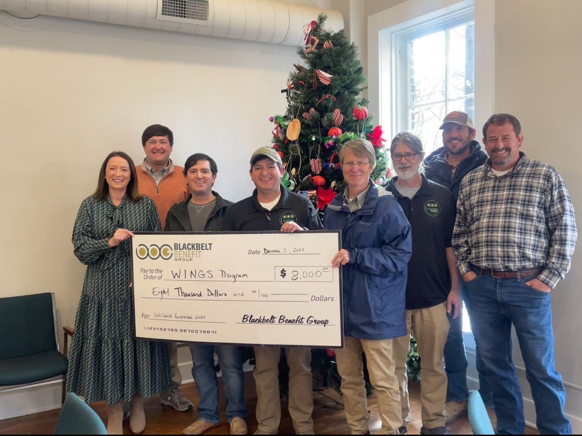 WINGS program receives $8,000 donation from Black Belt Benefit Group