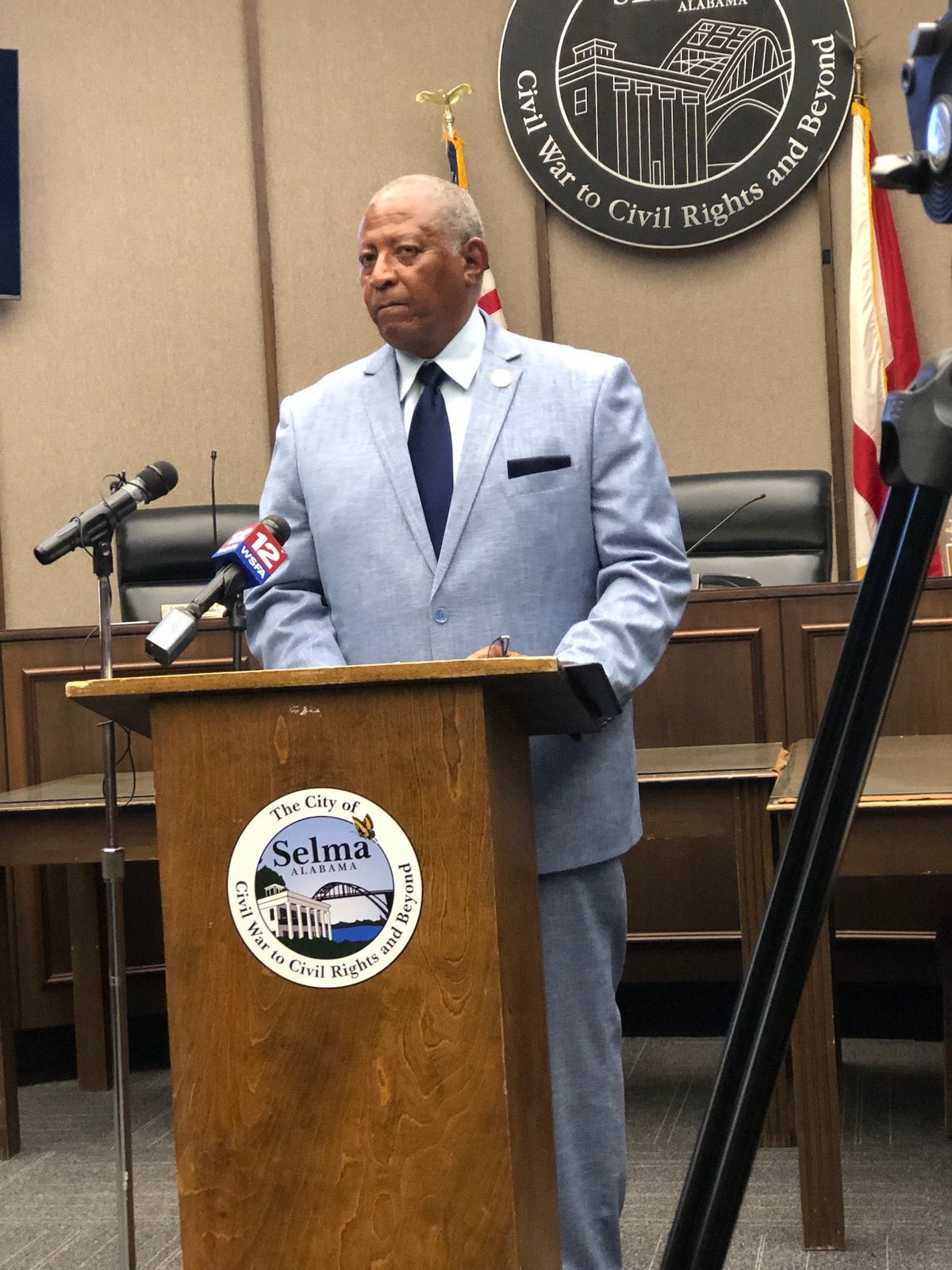 Mayor Perkins addresses decision to place SPD Chief on leave