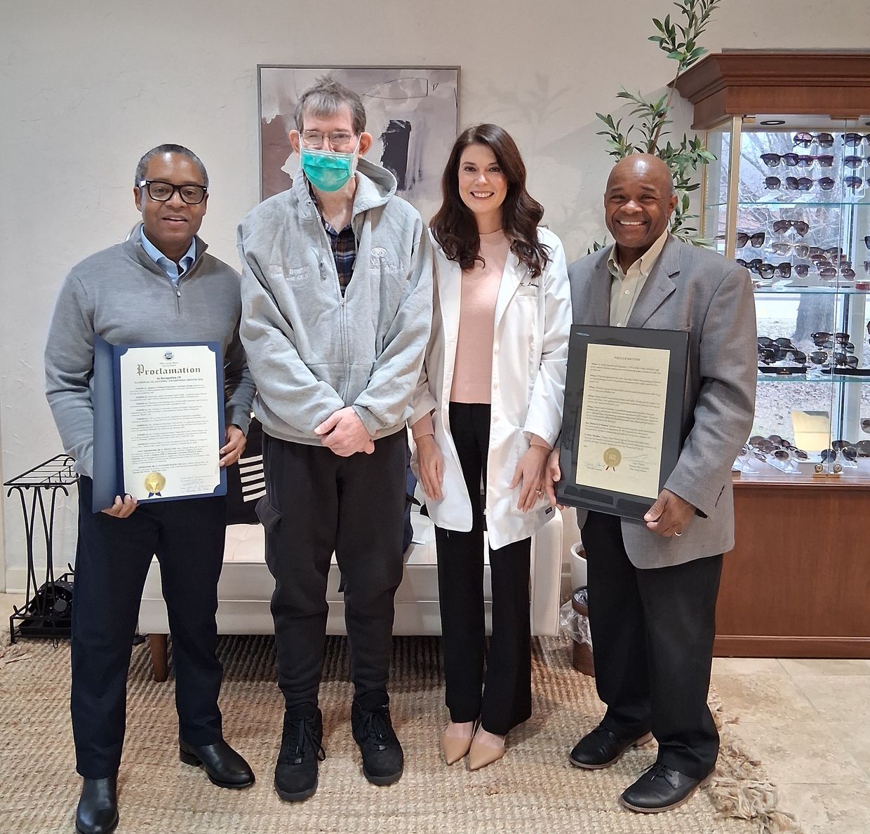 Local leaders proclaim Glaucoma Awareness Month as dozens ge...