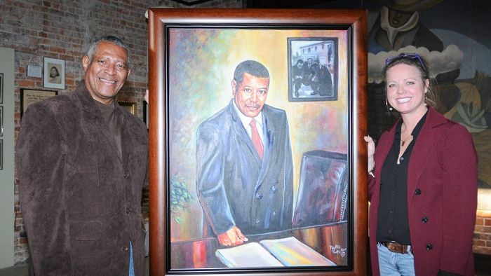 Painting at Old Depot Museum honors Perkins as first African-American ...