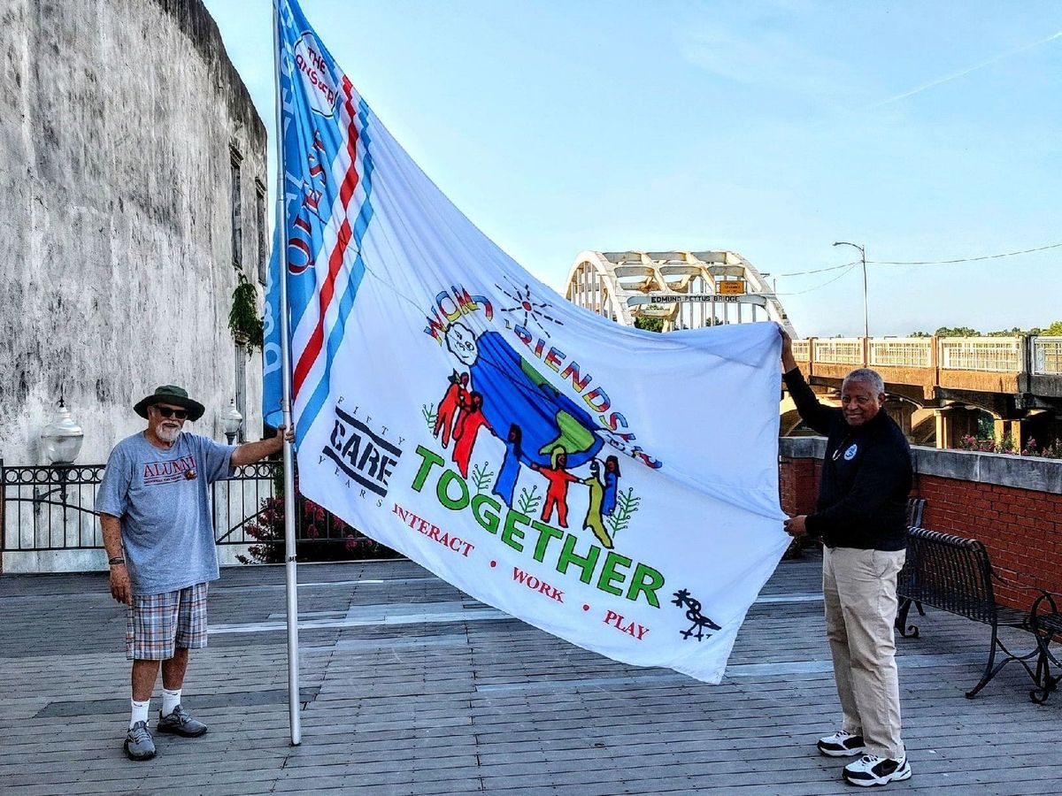Retired teacher shares friendship flag with Selma