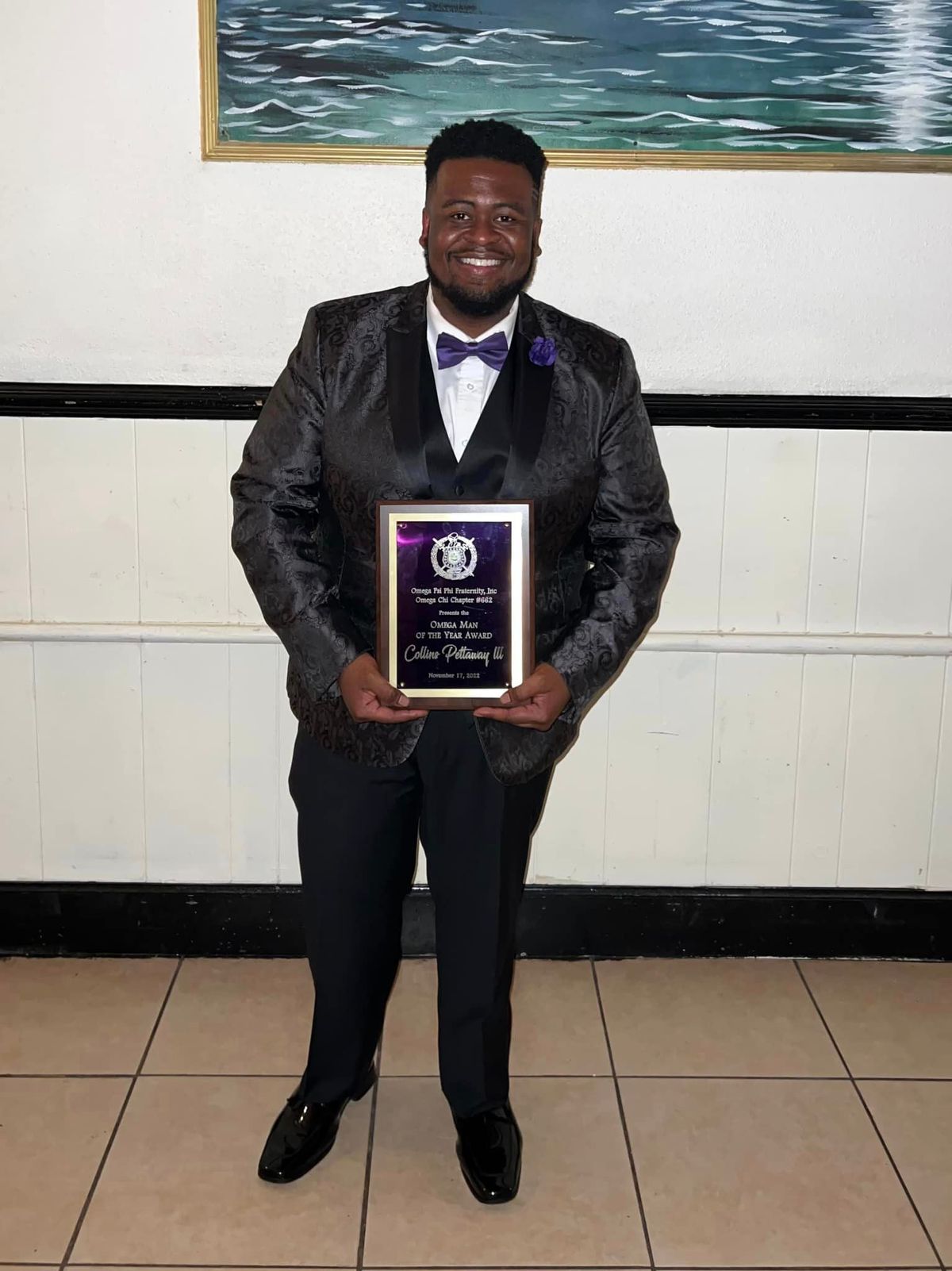 Collins Pettaway III honored by Omega Psi Phi Chapter in Dallas County