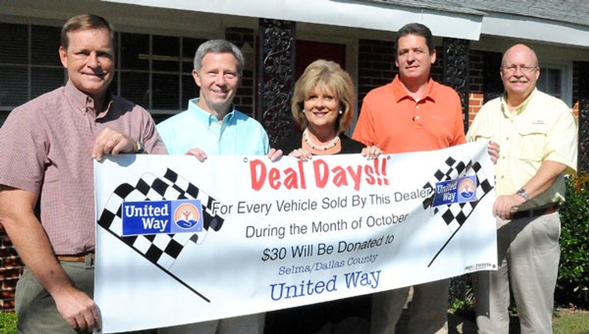 Selma car dealerships join together for United Way