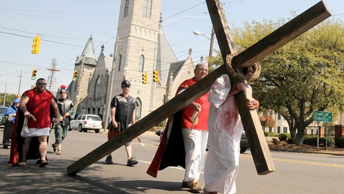 Bridge construction forces church to redirect procession