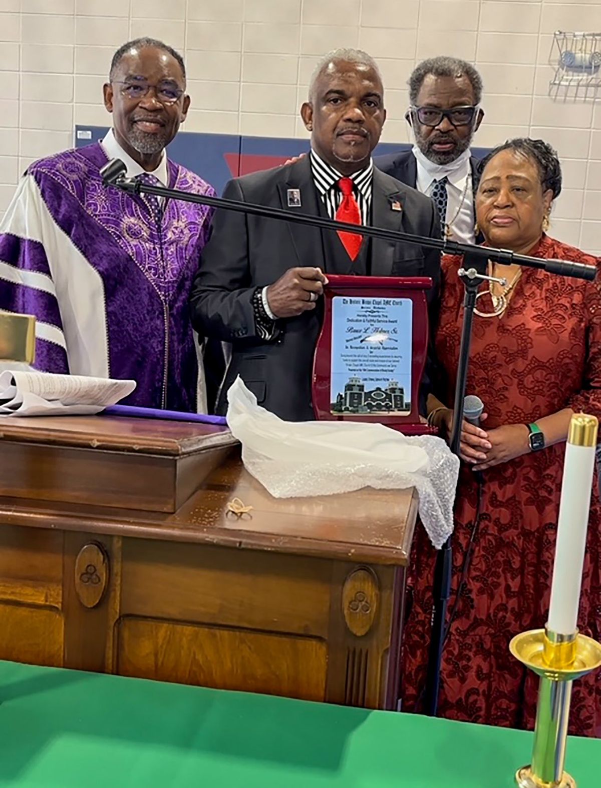 Historic Brown Chapel honors Bruce Holmes