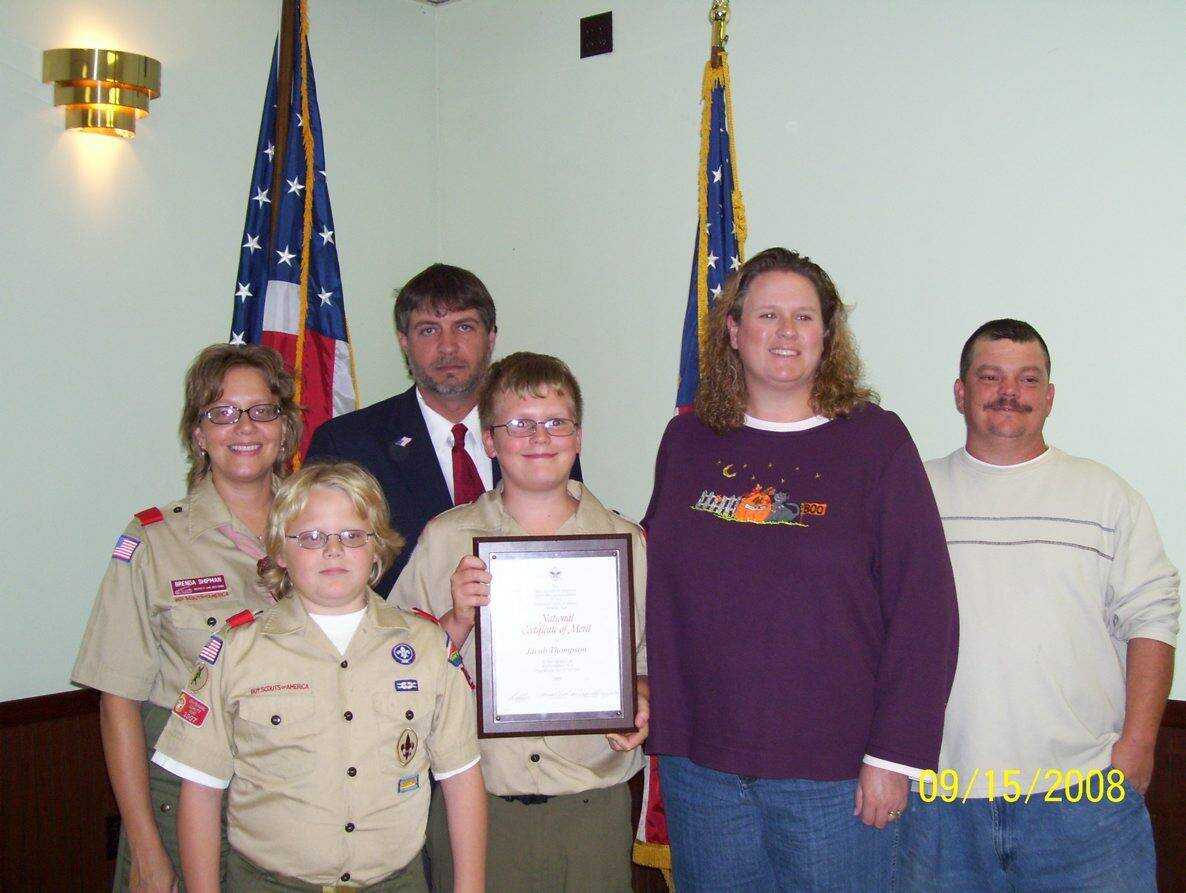 Local Boy Scout receives National BSA Certificate of Merit