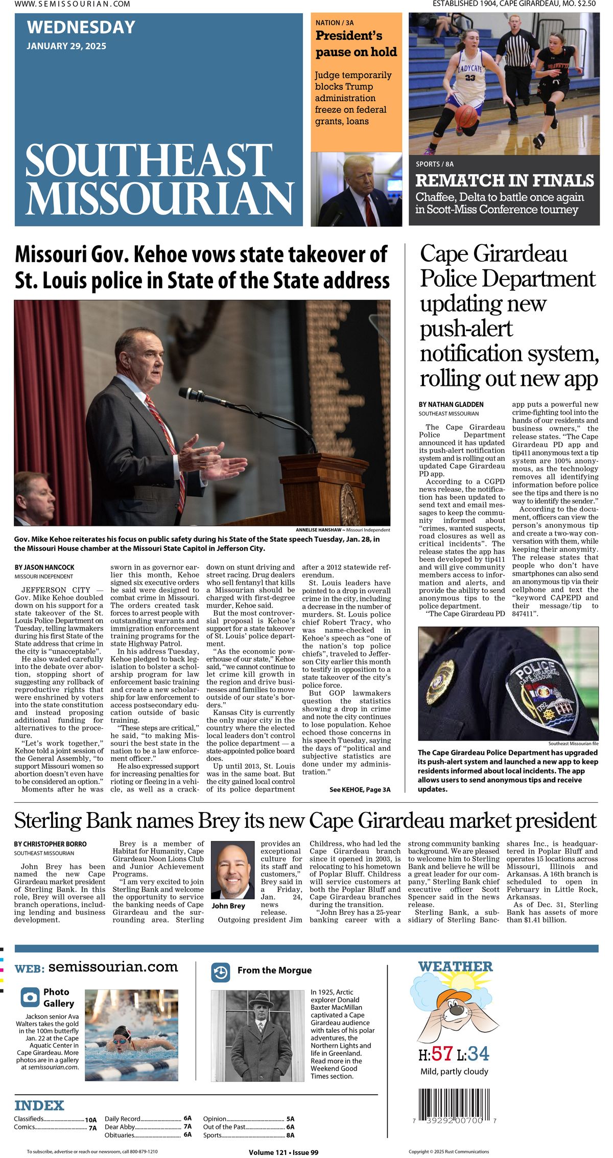 Wednesday, January 29, 2025: E-Edition