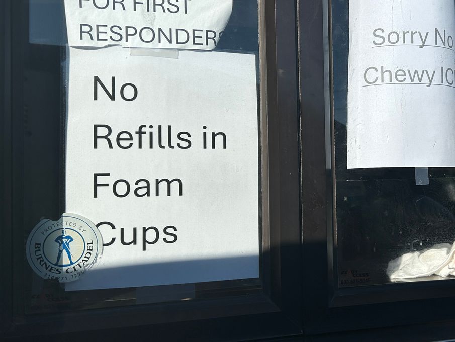 Did you know? Here’s why you can’t get drink refills in foam cups