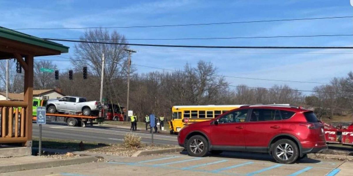 School bus involved in two-vehicle crash in Jackson
