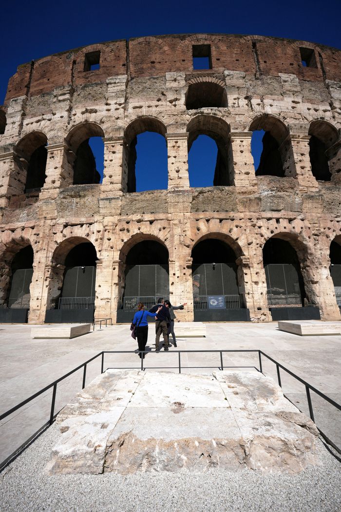 Rome's Colosseum gets a fresh look that recreates the footprints of lo...