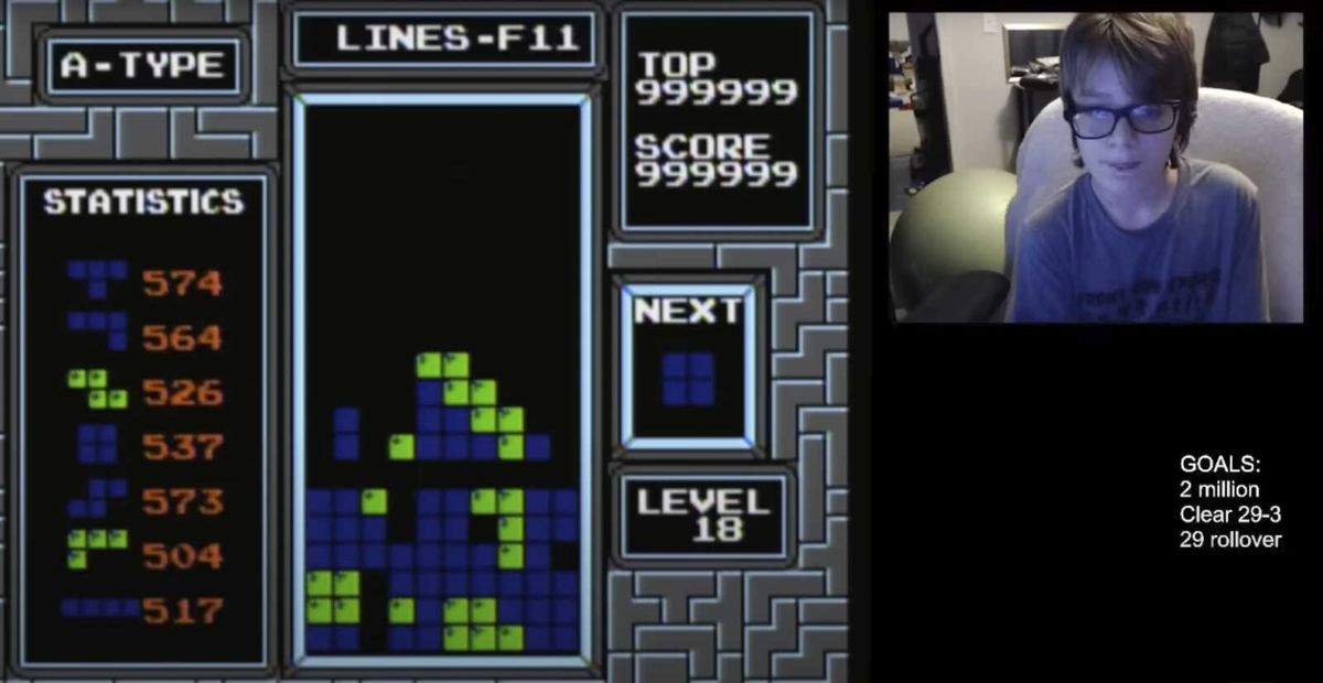 13-year-old gamer becomes the first to beat the 'unbeatable' Tetris