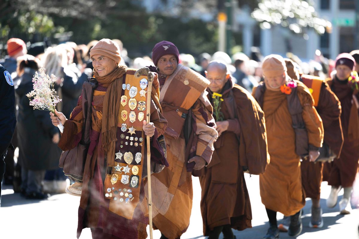 Buddhist monks head to DC to finish a ‘Walk for Peace’ that ...