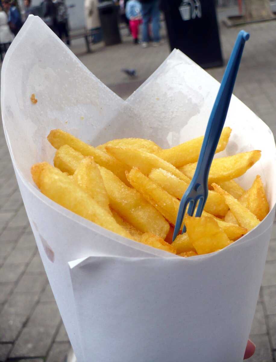 In Belgium, which claims to have invented french fries, the dish is a ...
