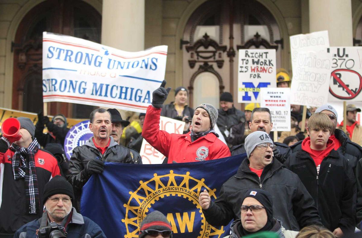 Quest to restrict union fees targets 3 states