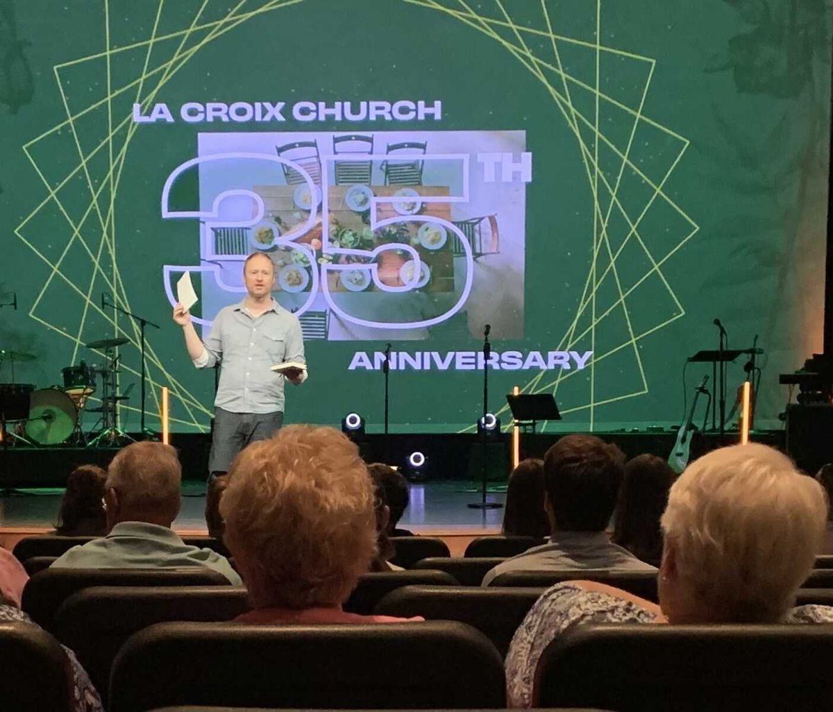 La Croix Church celebrates 35 years with bands, bubbles, bap...