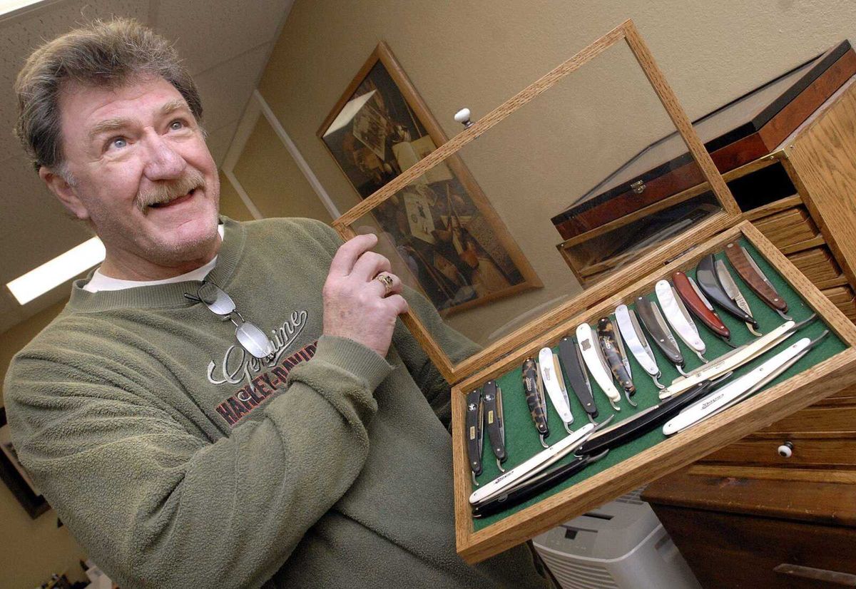 Lynn Abrams is getting men to shave with a straight razor