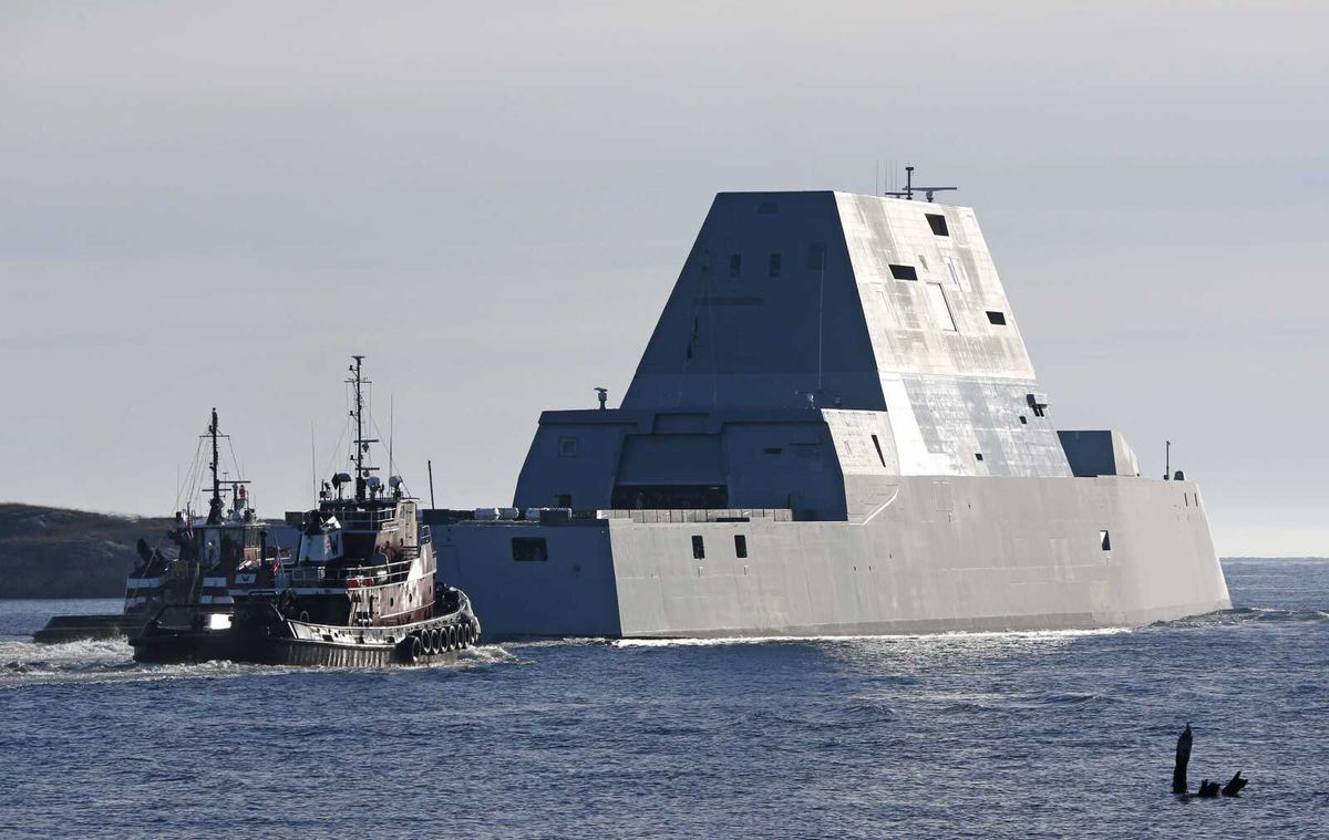 Largest destroyer built for Navy heads to sea for testing