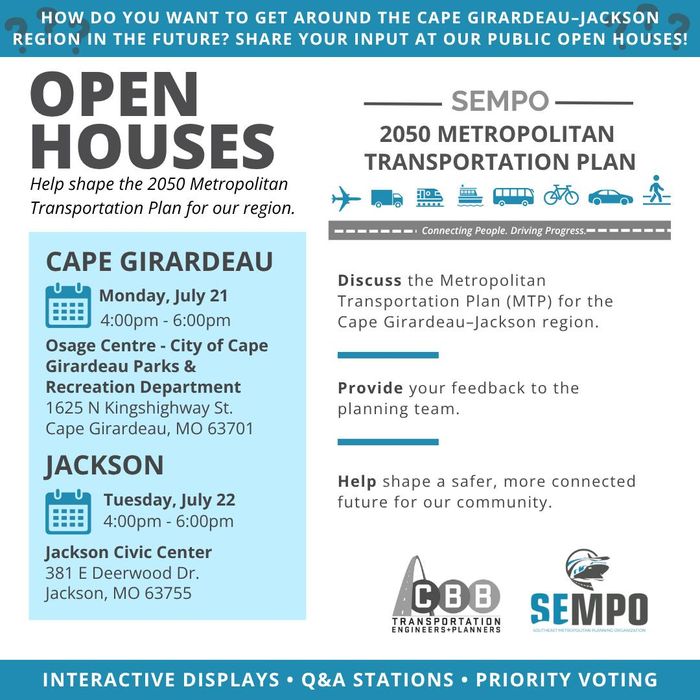SEMPO seeks public input on 2050 transportation plan at upcoming open ...