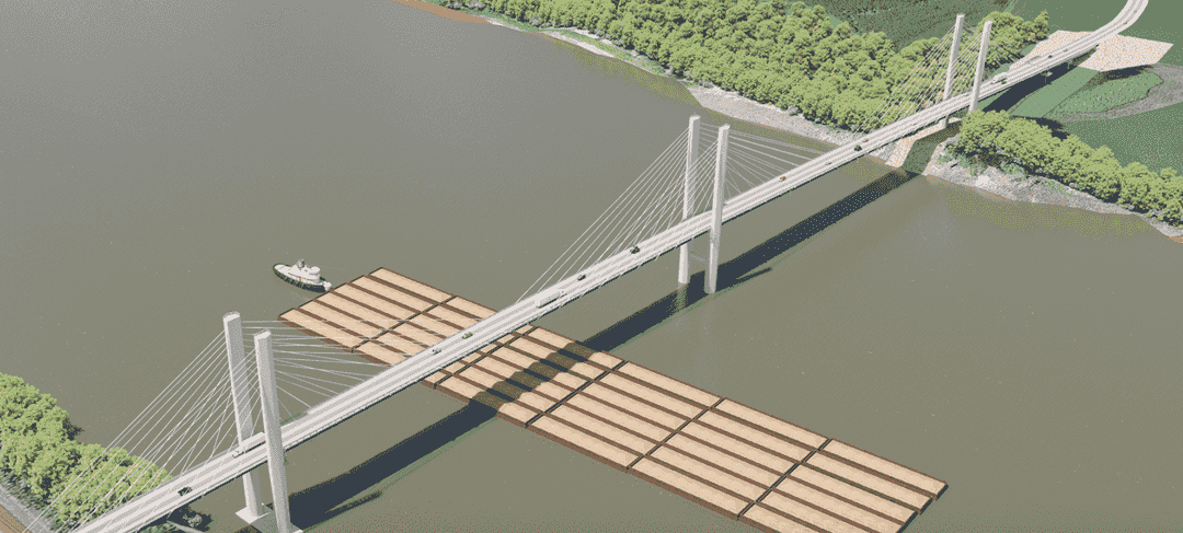 Construction continues on new Chester bridge
