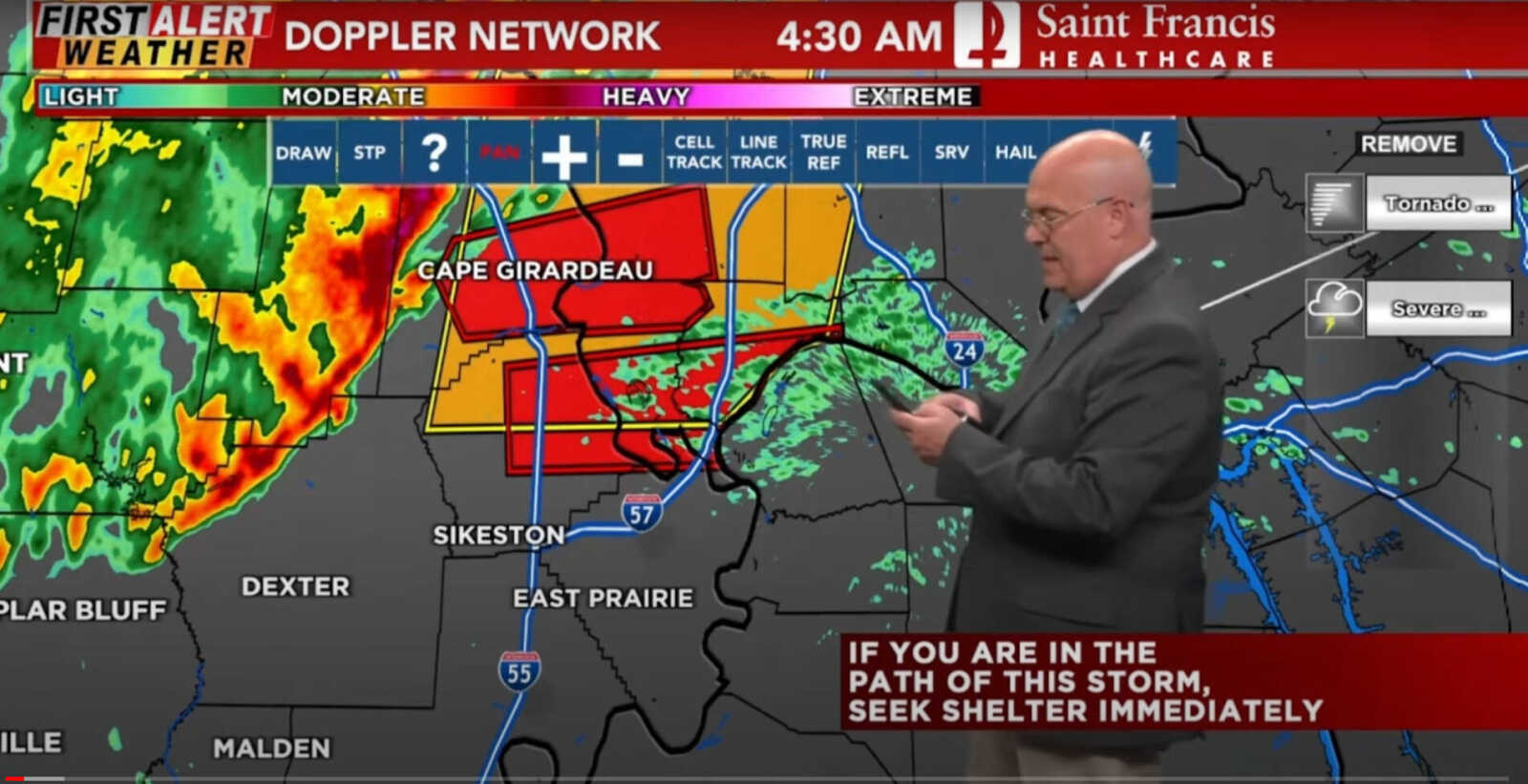 Radar outage causes problems tracking severe weather Tuesday morning