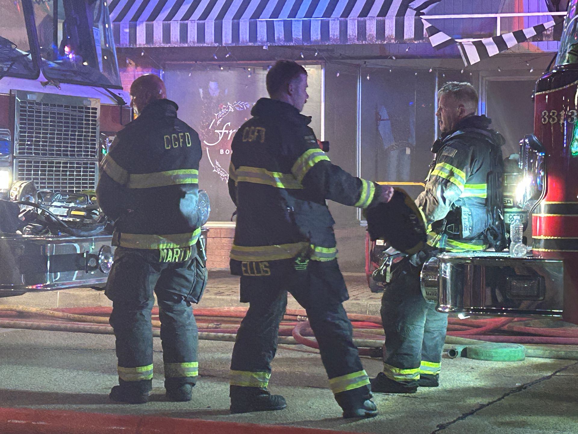 Firefighters battle fire at businesses in uptown Jackson