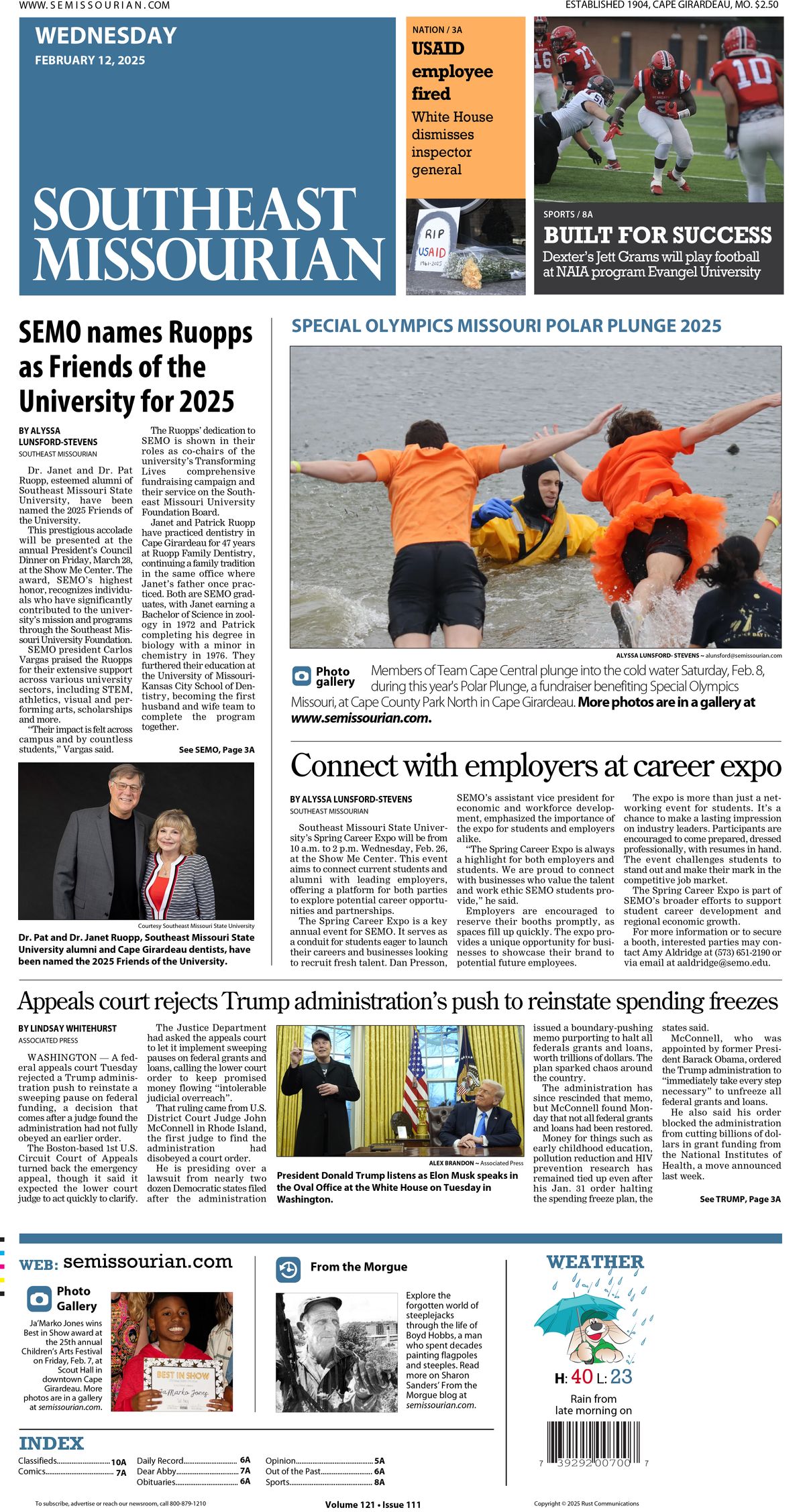 Wednesday, February 12, 2025: E-Edition