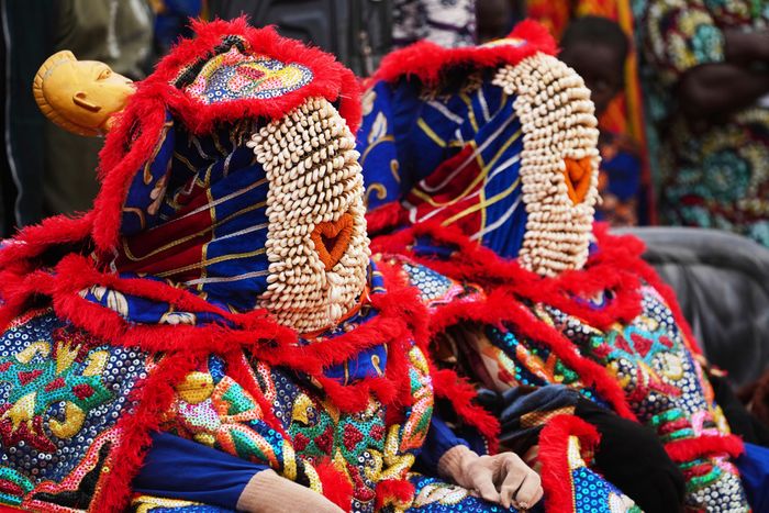 Photos of Benin's traditional mask festival as ancient customs come al...