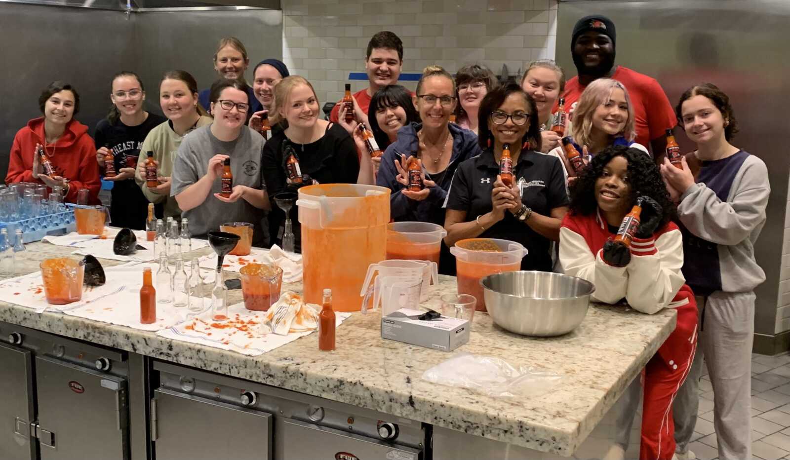 SEMO Students make new batch of Hawk Sauce