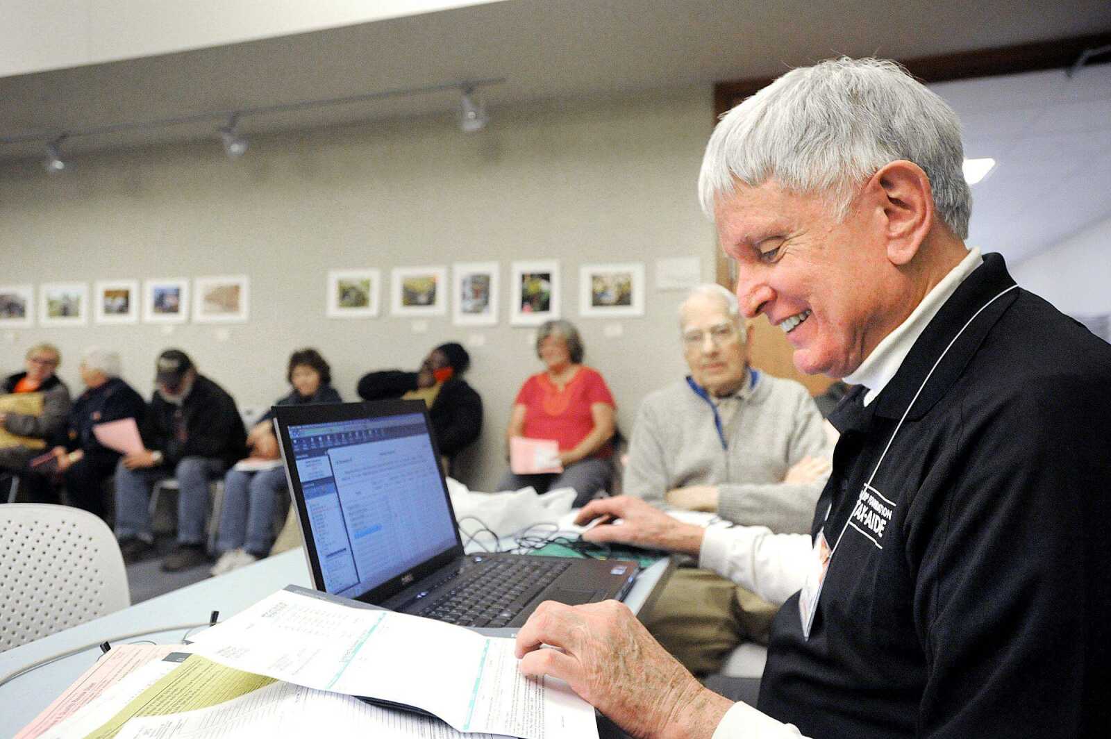 AARP volunteers provide tax return assistance